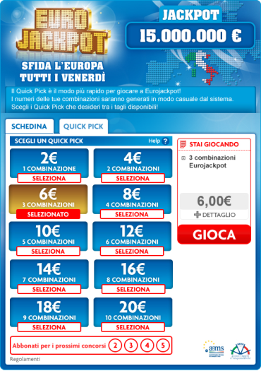 EUROJACKPOT - Guida al gioco